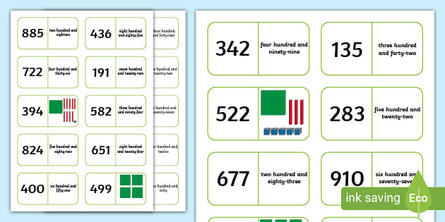 3-Digit Place Value Dominoes
