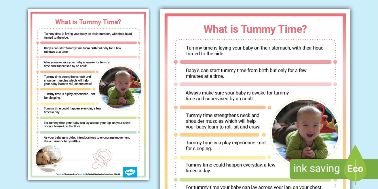 What is Tummy Time? Information Poster