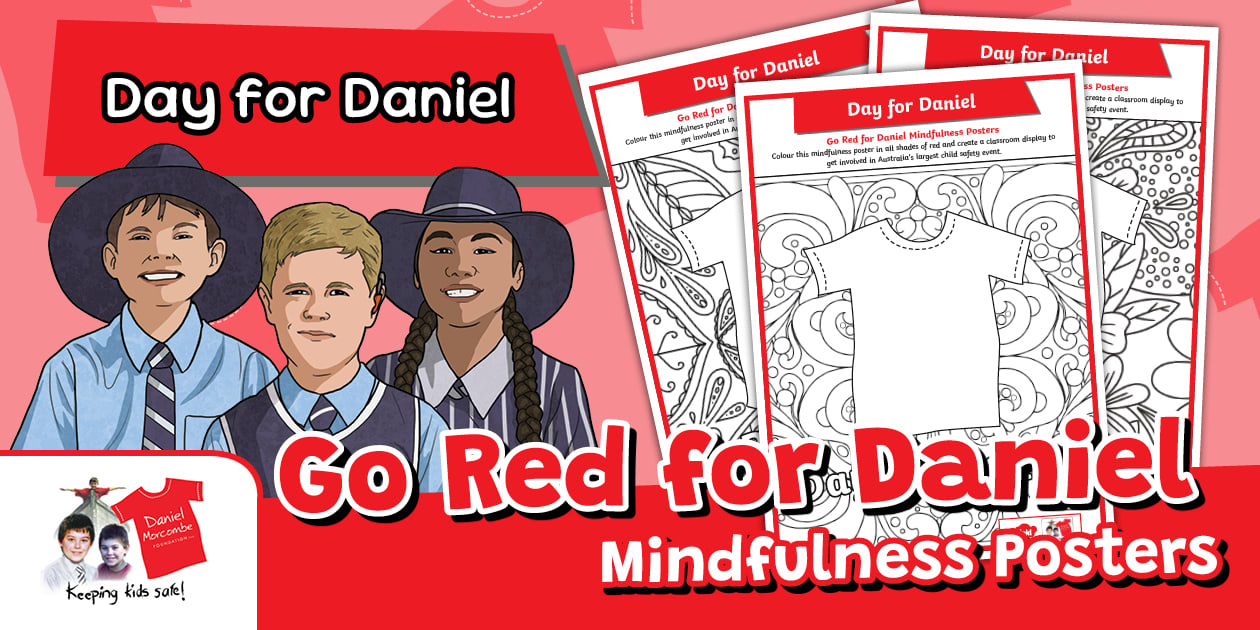 Day for Daniel - Go Red for Daniel Mindfulness Posters