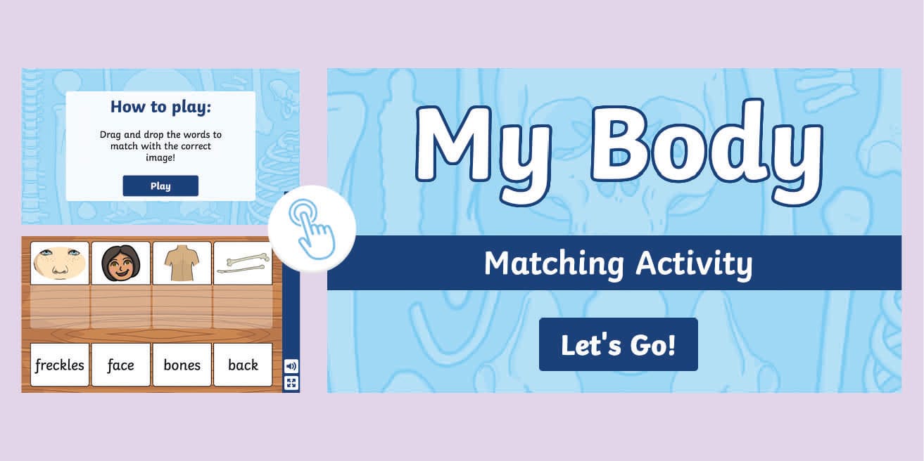 Matching Body Parts Interactive Game | Twinkl Go