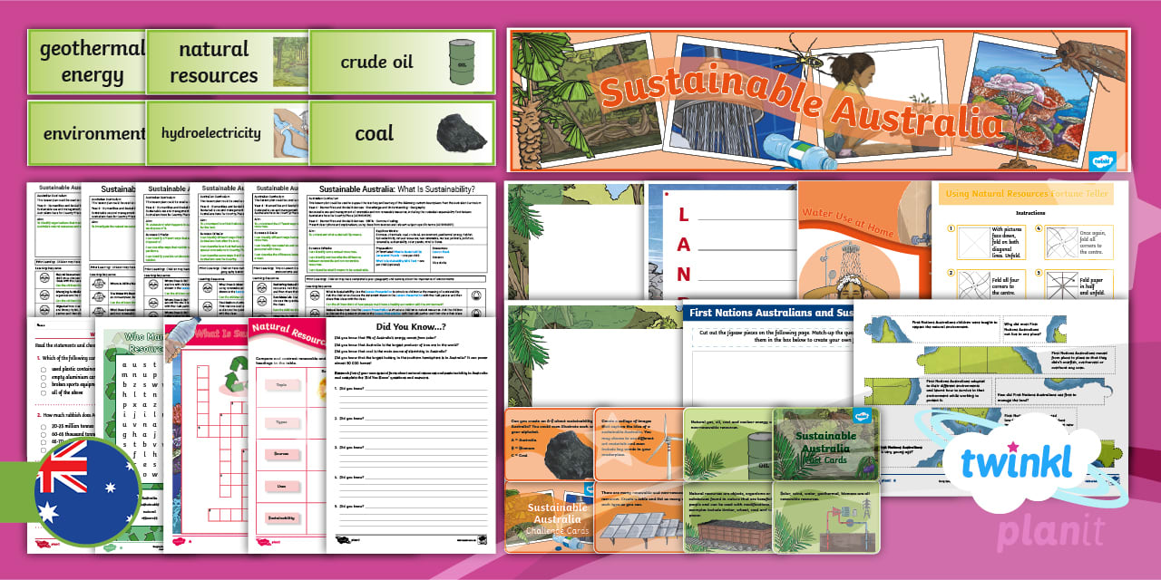Year 4 HASS Geography Sustainable Australia Unit Pack