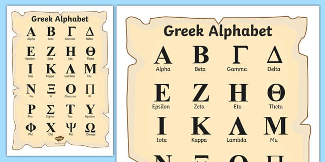 Ancient Greek Alphabet - Greek Writing Resource for Kids
