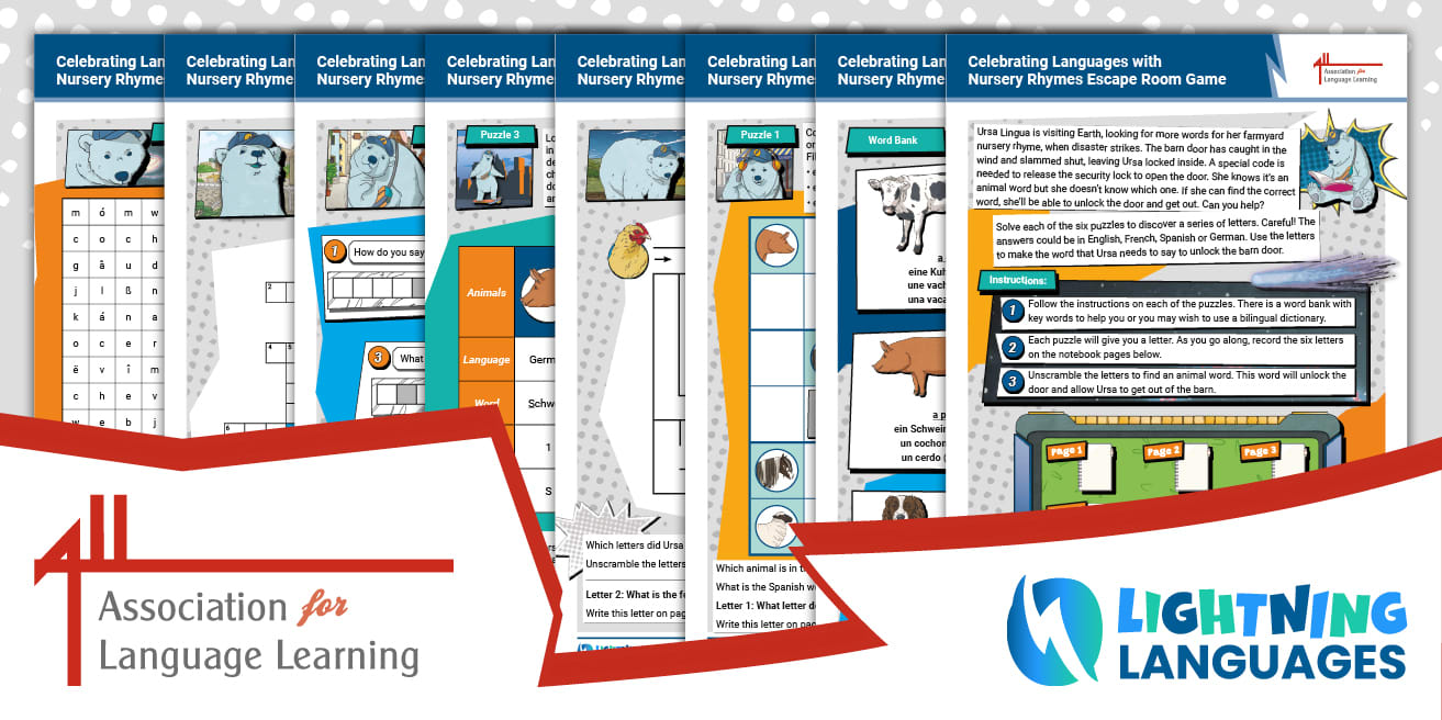 Celebrating Languages with Nursery Rhymes Escape Room Game