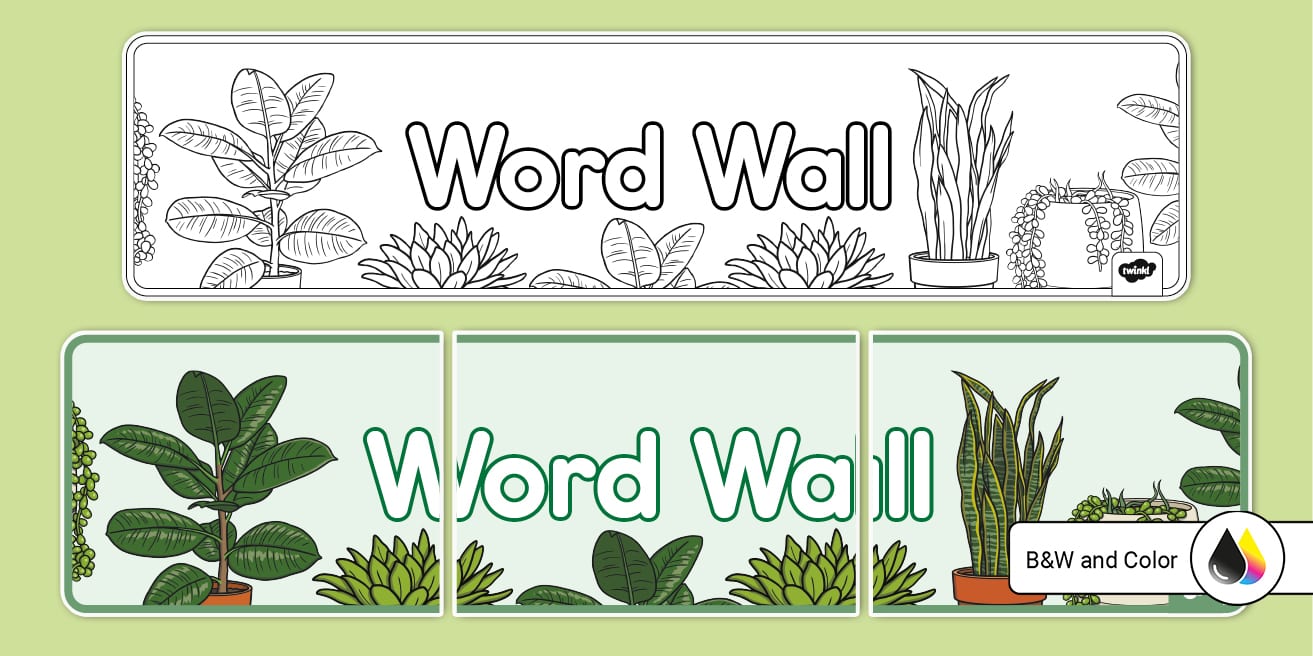Word Wall Banner