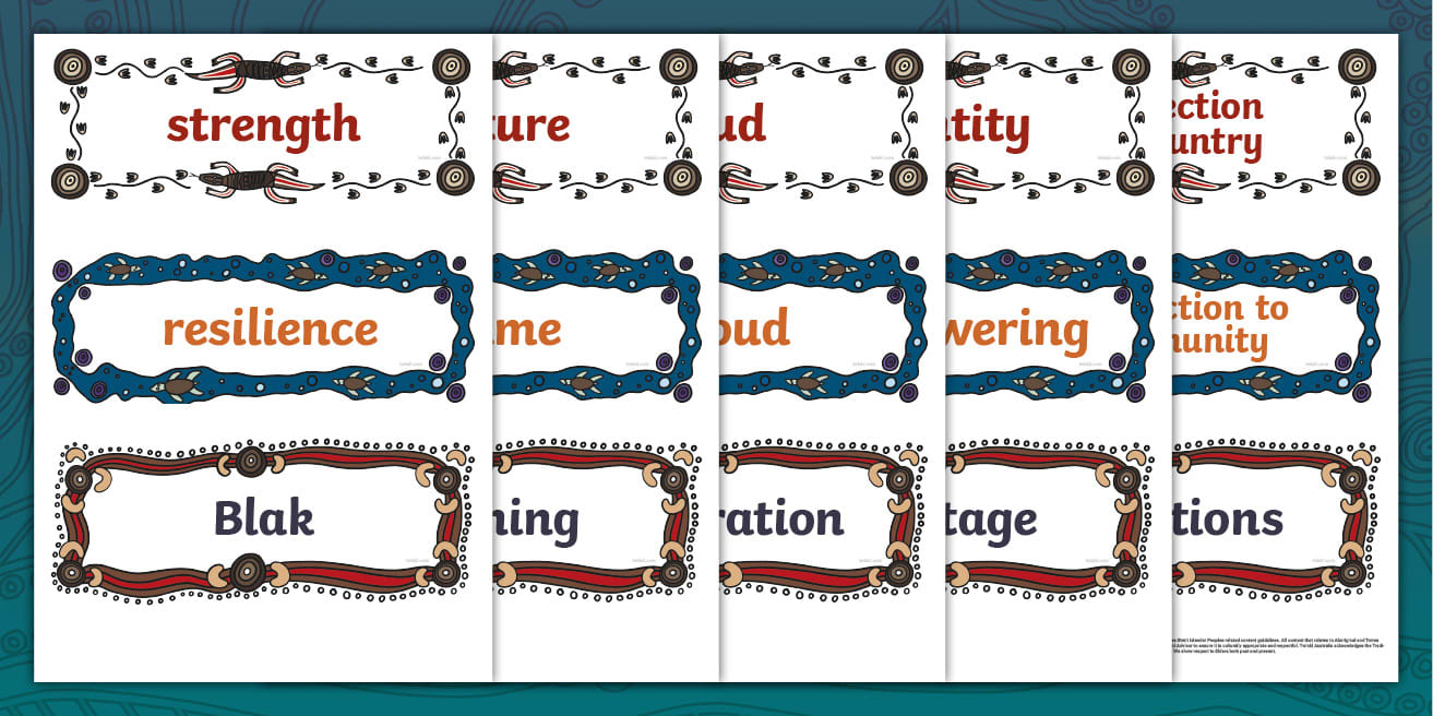 NAIDOC Week 2024 - Word Cards
