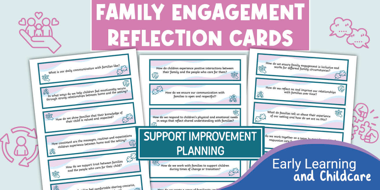 Family Engagement Reflection Cards ELC