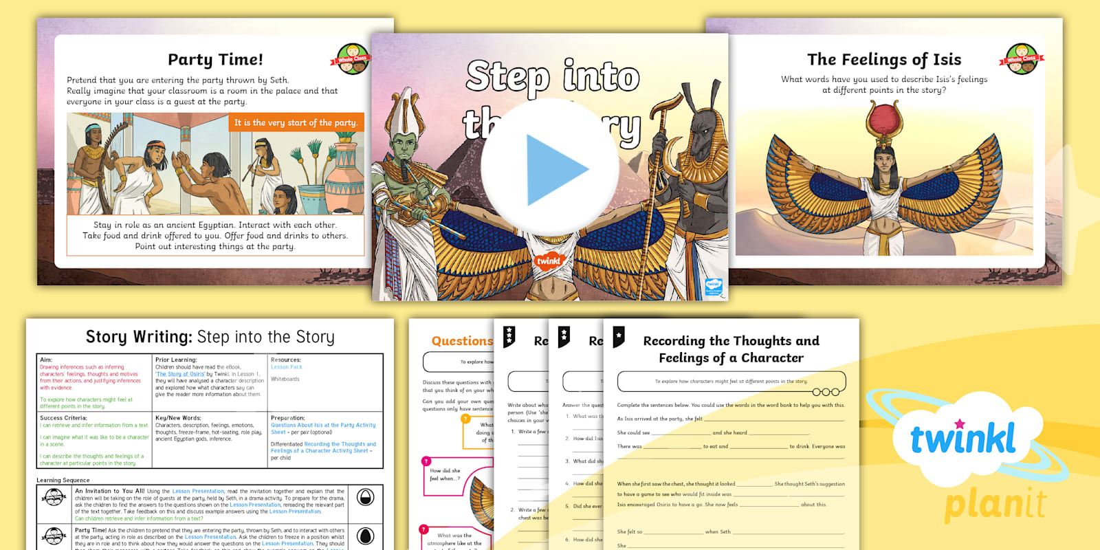Time Travel: Secrets of Ancient Egypt: Story Writing 2 Year 4 Lesson Pack