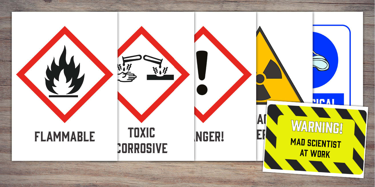 Printable Lab Signs | Twinkl Party