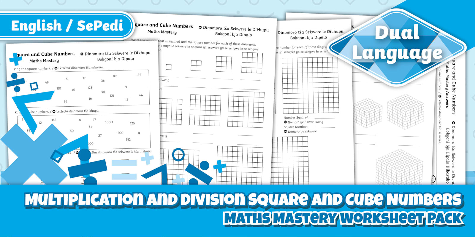 Grade 4 Maths - Term 2 - Multiplication and Division Square and Cube ...