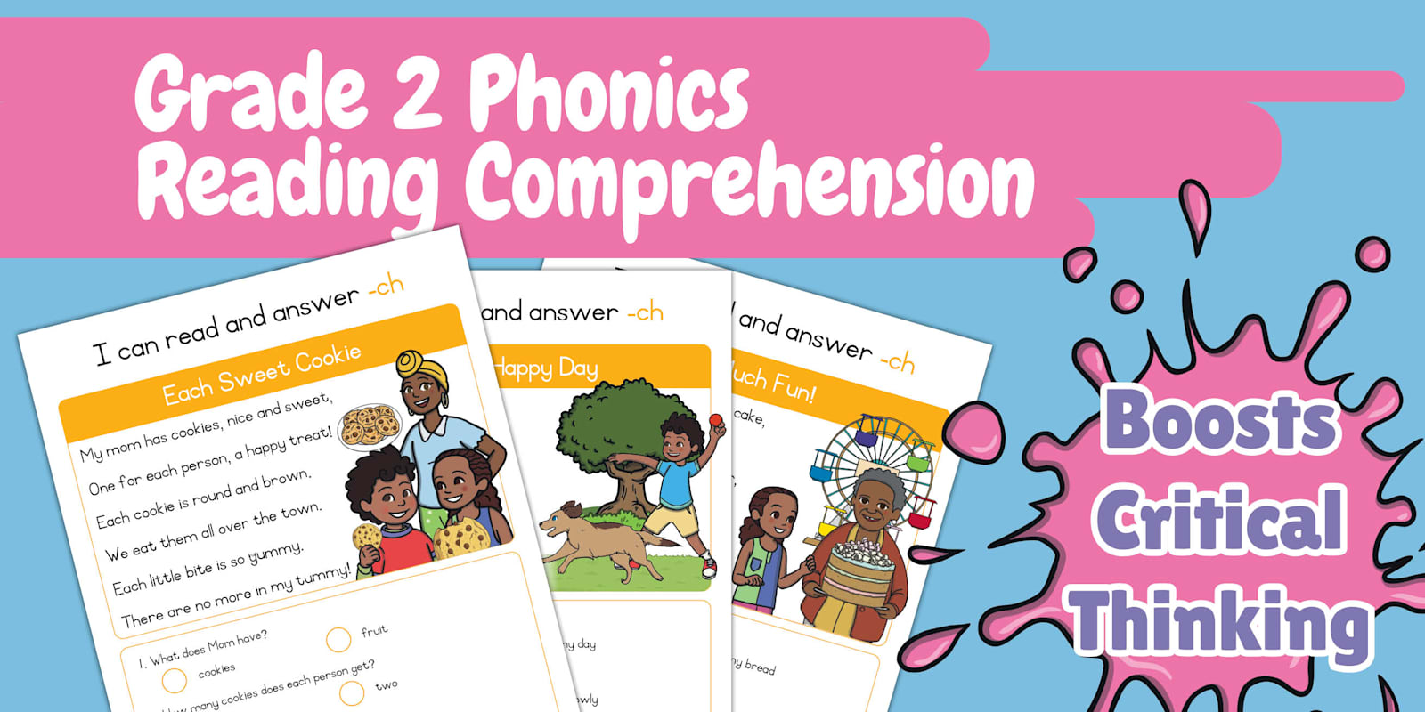 Grade 2 Phonics Term 1 - -ch Reading Comprehension (CAPS Aligned)