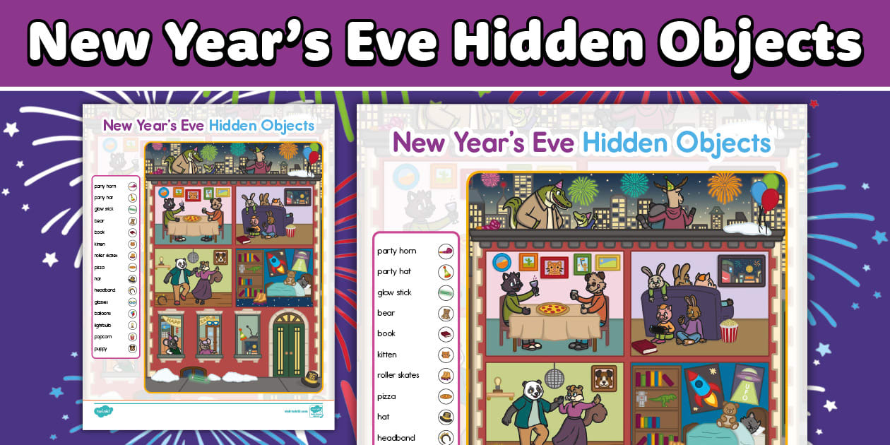 New Year's Eve Hidden Objects Activity