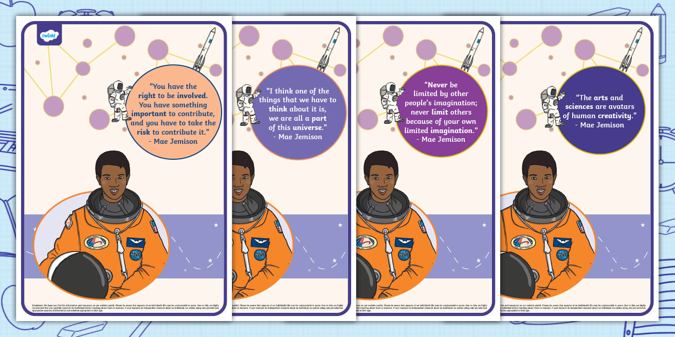 Mae Jemison Quotes Display Poster Pack