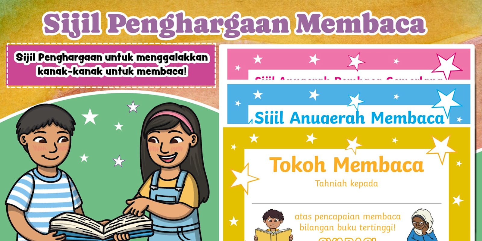 Sijil Tokoh Membaca - Ulat Buku