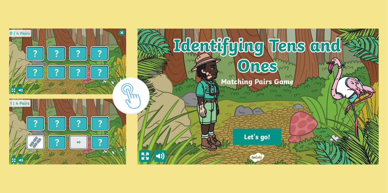 Identify Tens and Ones KS1 Maths Game