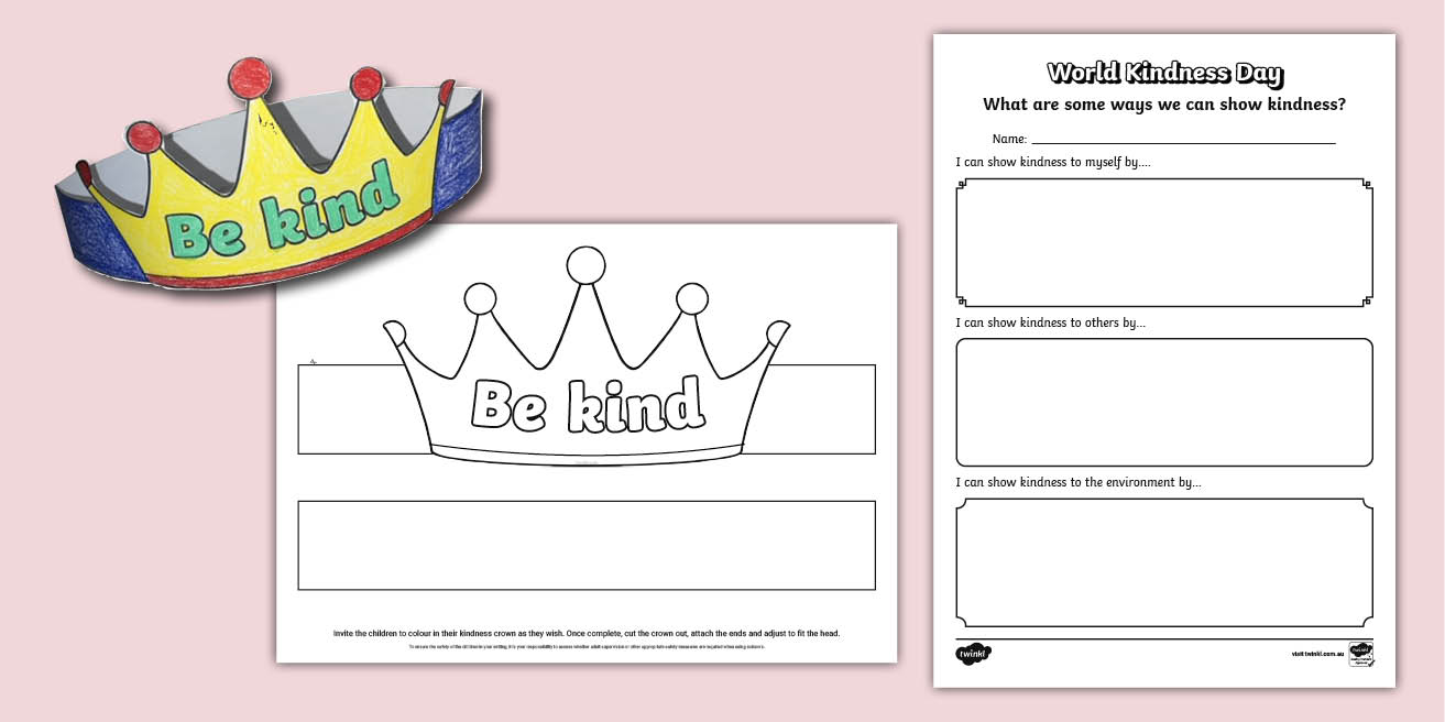World Kindness Day Crown Activity Pack