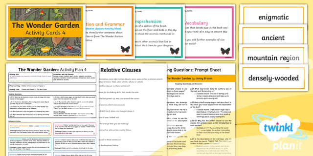 The Wonder Garden Guided Reading 4 Y5 to Support Teaching On ‘The ...