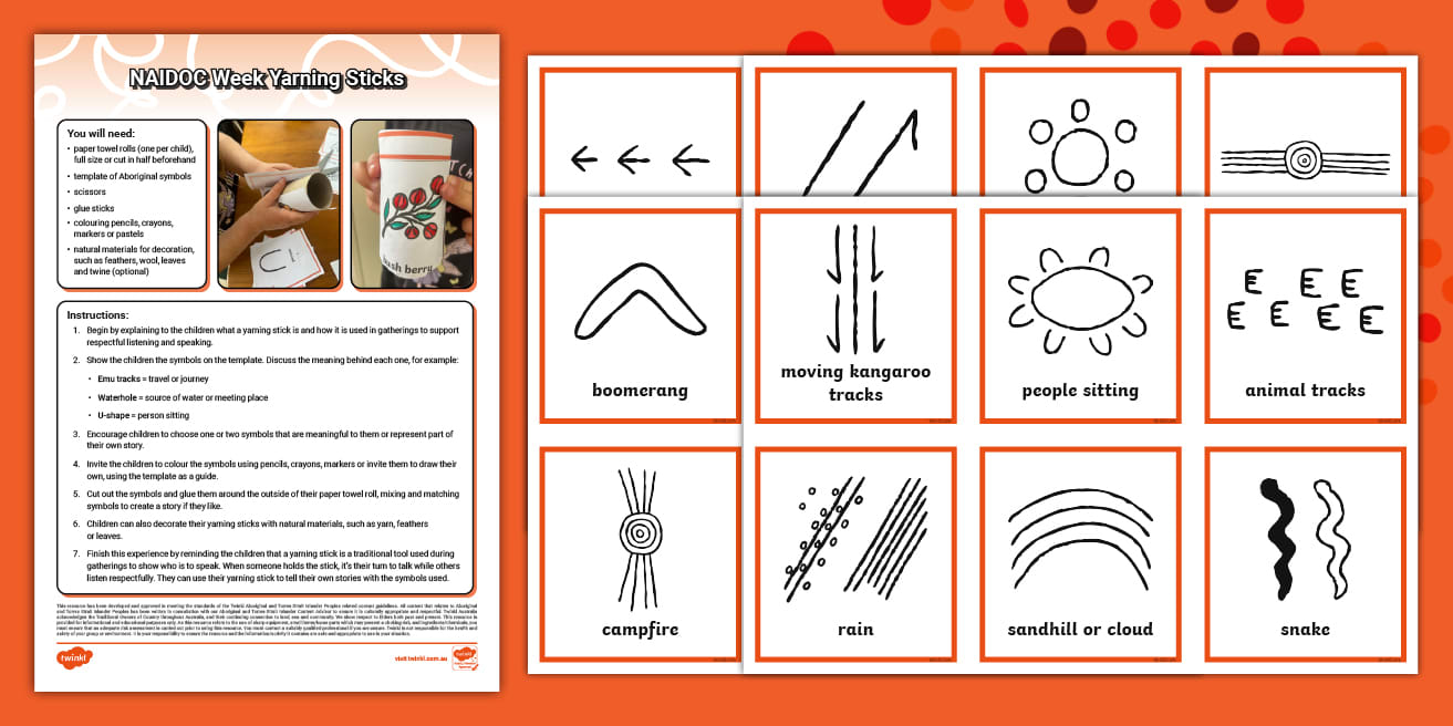 NAIDOC Week Yarning Stick Craft