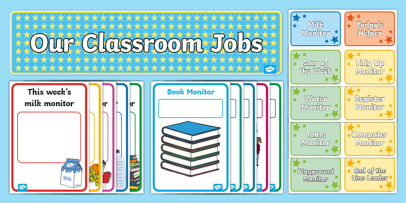 Our Classroom Jobs Display Pack | Primary Teaching Resources