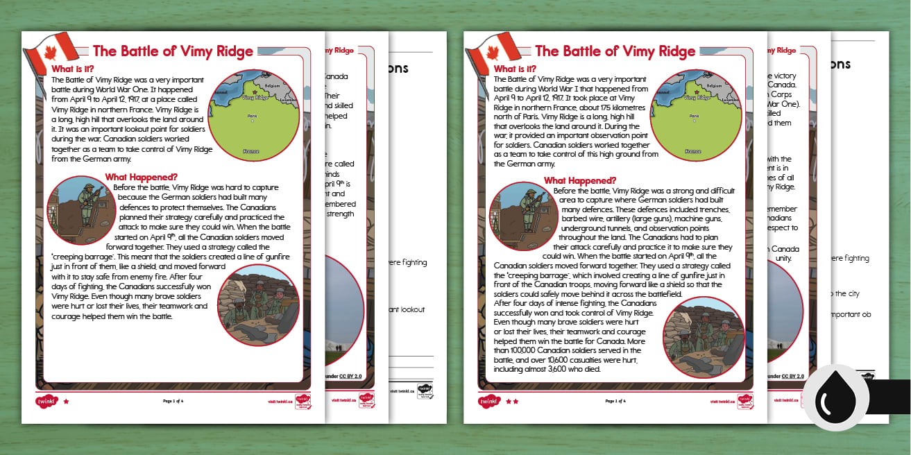 Vimy Ridge Information | Early Canadian History Resource