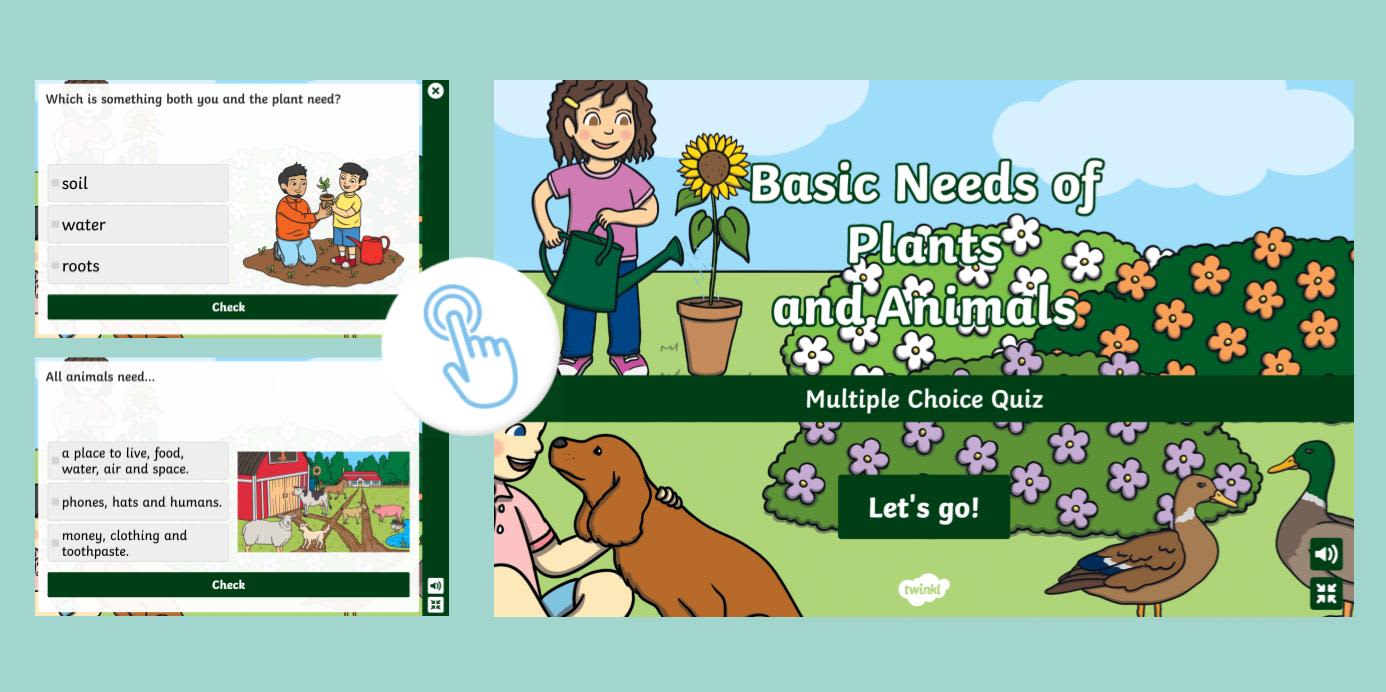 Basic Needs of Plants and Animals Multiple Choice Quiz