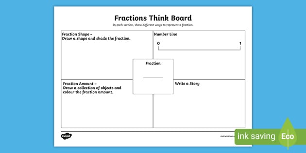 Fractions Think Board