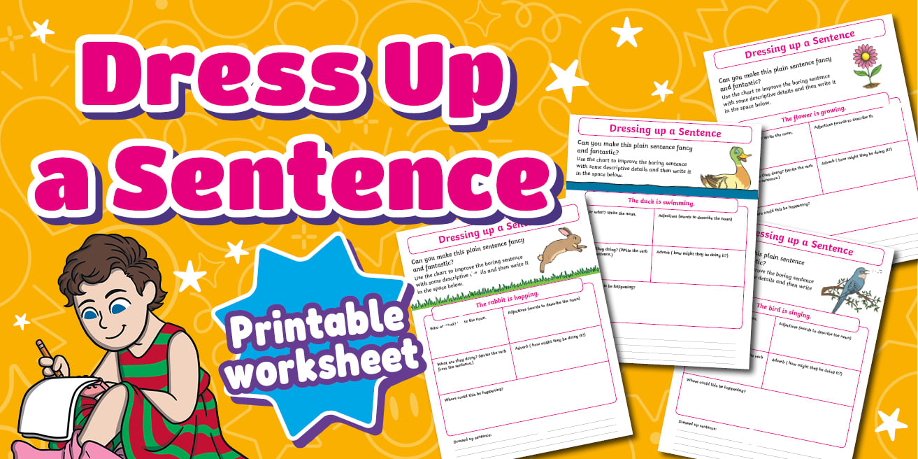 Dressing Up a Sentence - Differentiated Topic Pack