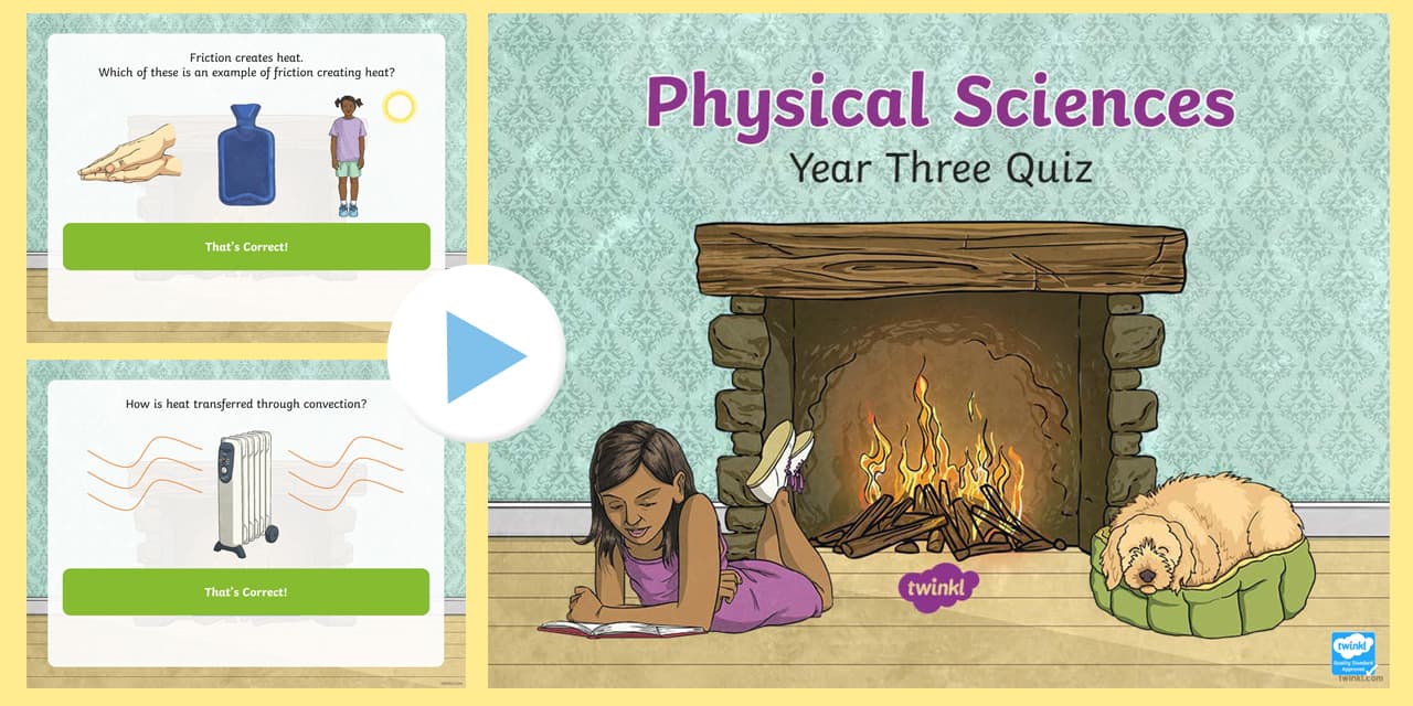 Year 3 Physical Sciences Quiz PowerPoint