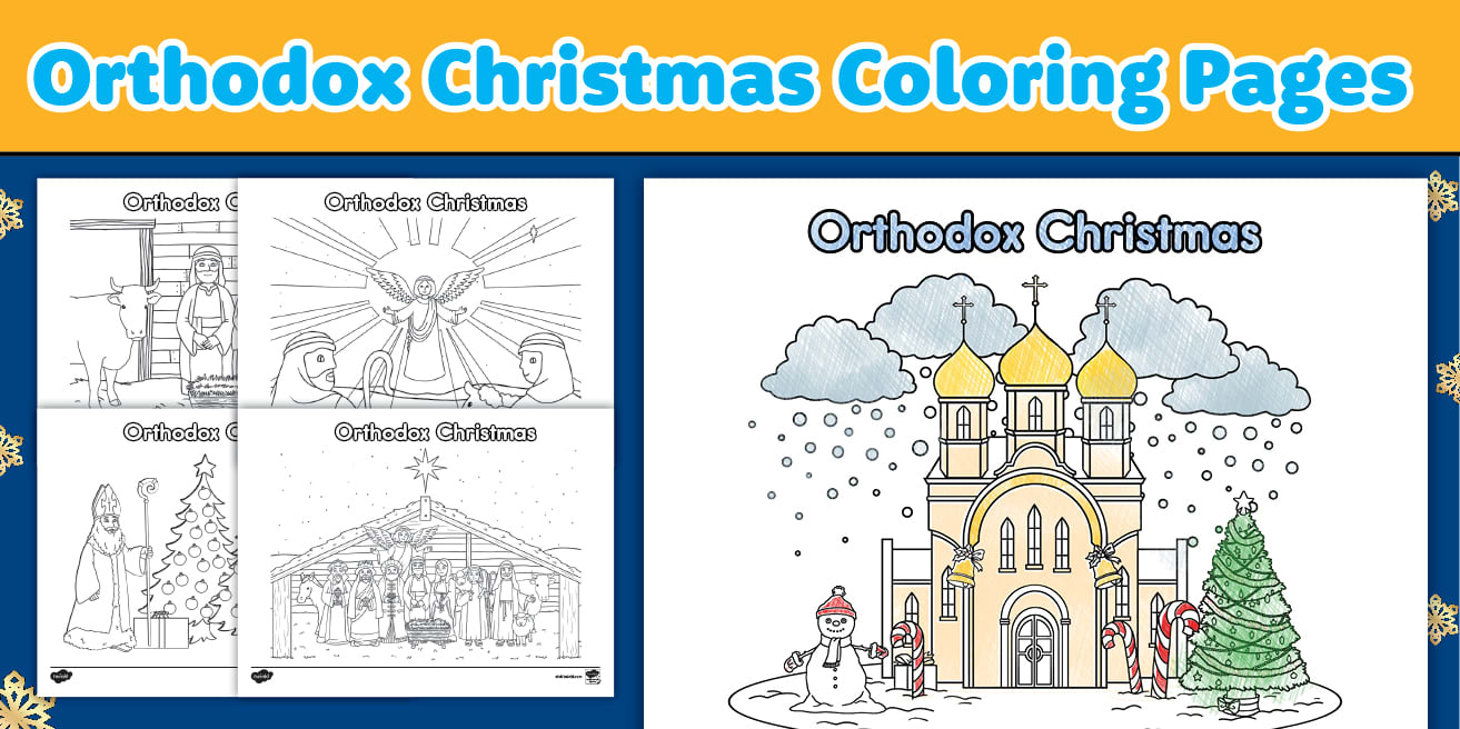 Orthodox Christmas Coloring Pages