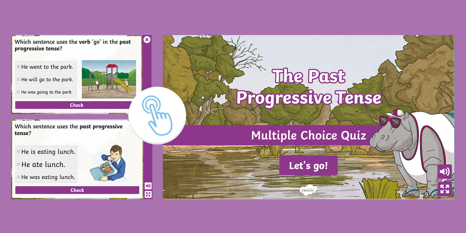 The Past Progressive Tense KS2 English Multiple Choice Quiz