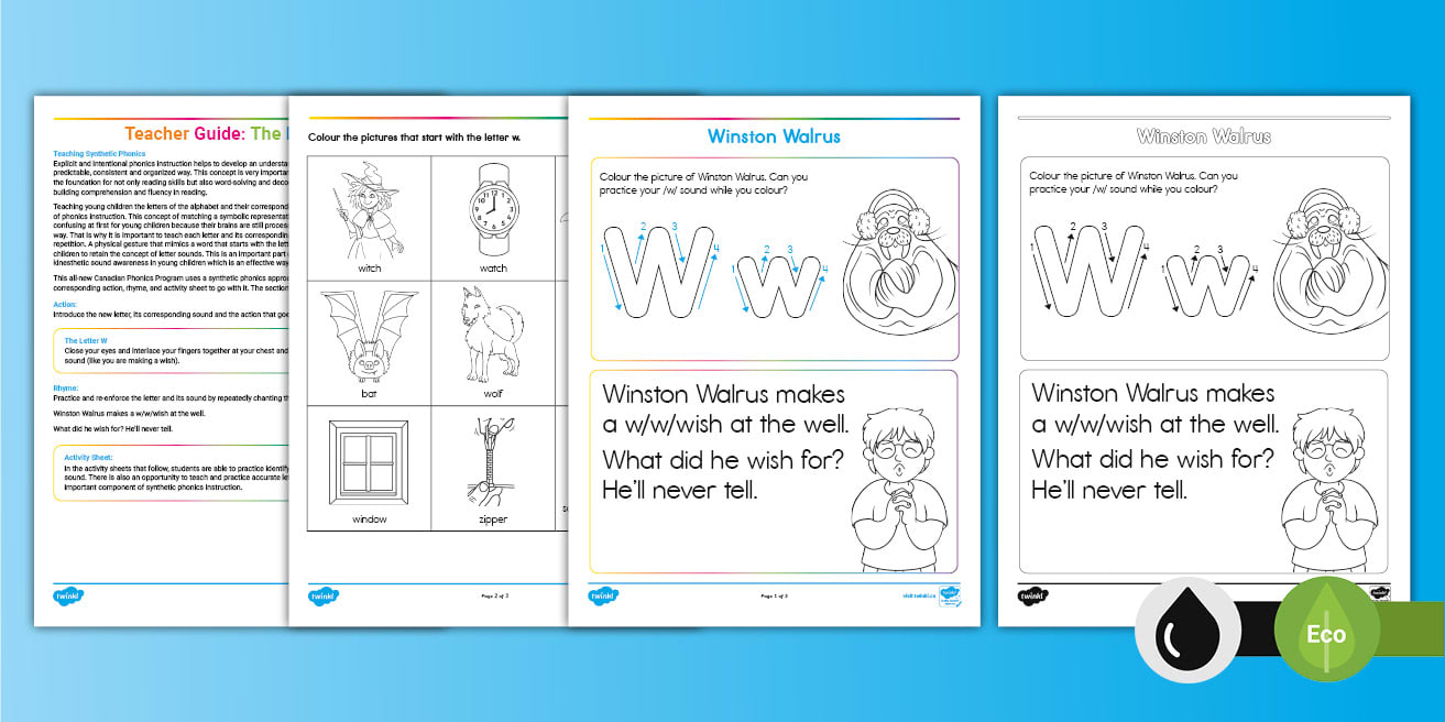Phonics Canada: The Letter W