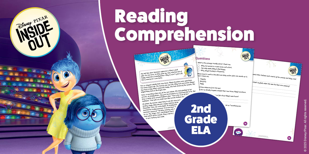Inside Out: Second Grade Reading Passage Worksheet