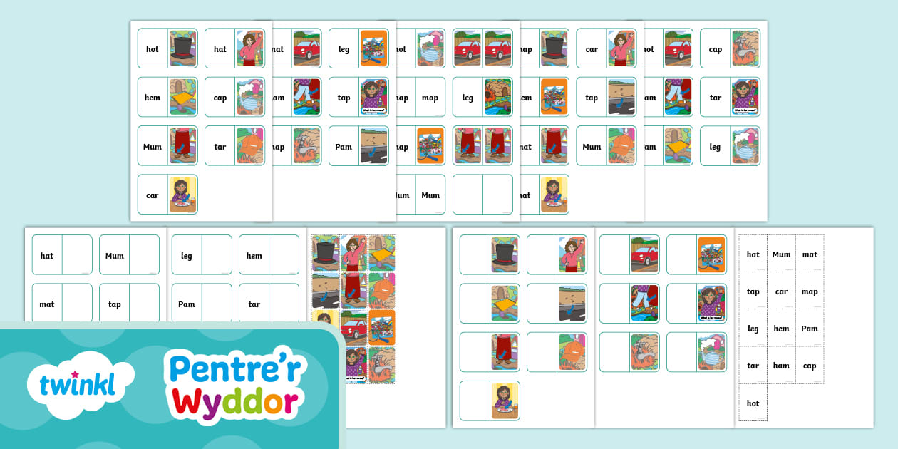 CVC Word Domino Game