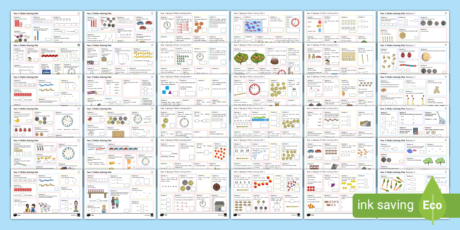 Free Printable Worksheets for Year 2 Maths Activities Pack
