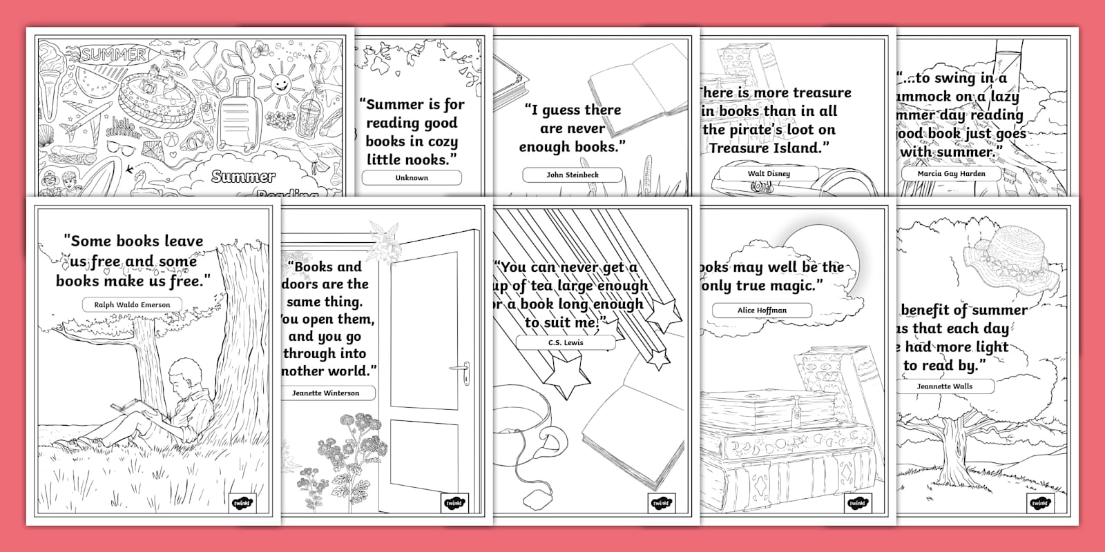 Summer Reading Quotes | 3rd Grade Resource | Twinkl USA