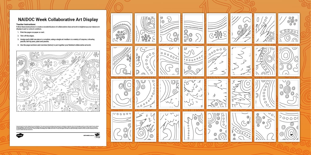 NAIDOC Week - Collaborative Colouring