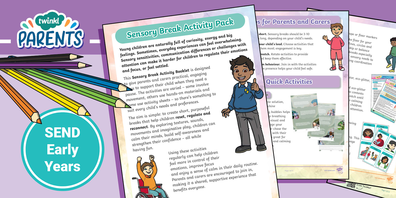 SEND Early Years Activities: Sensory Break Activity Pack