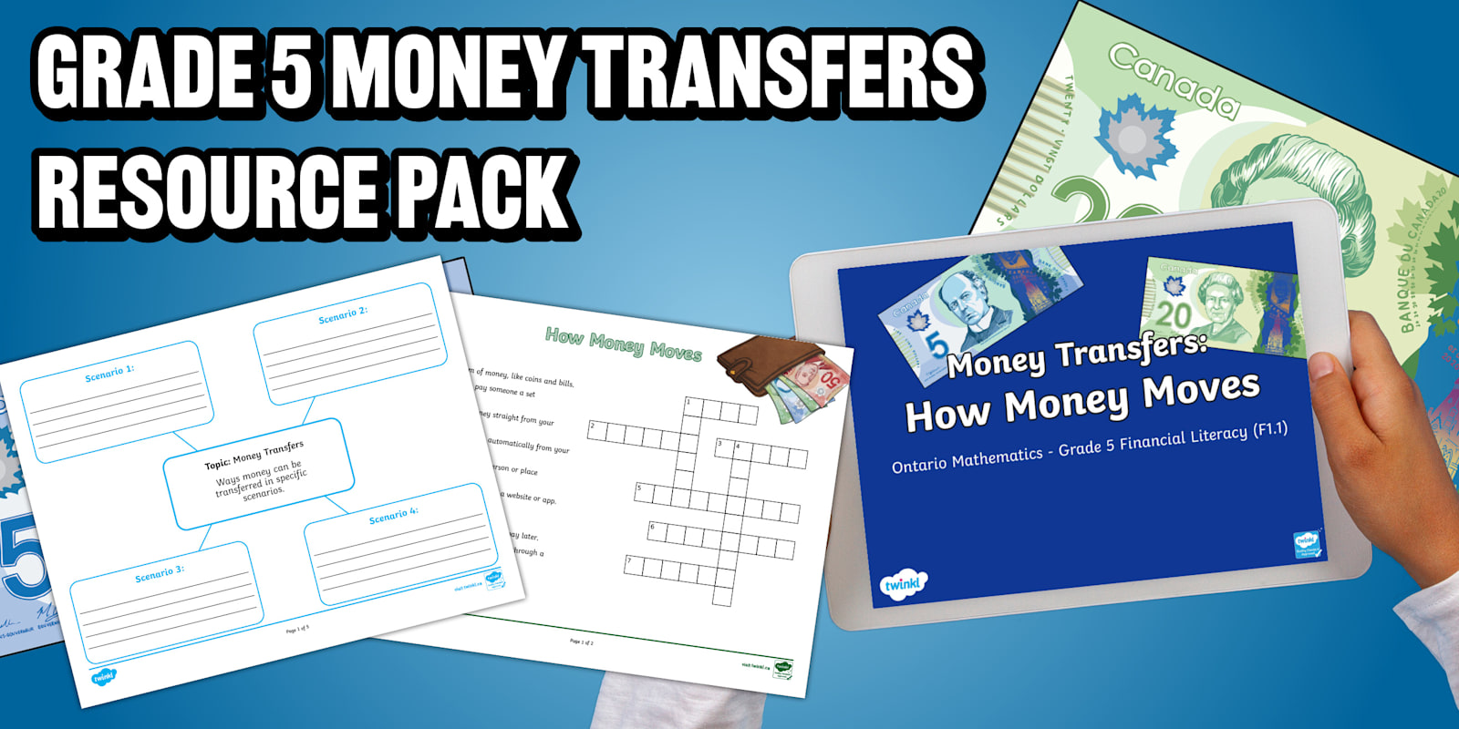 Grade 5 Money Transfers Resource Pack