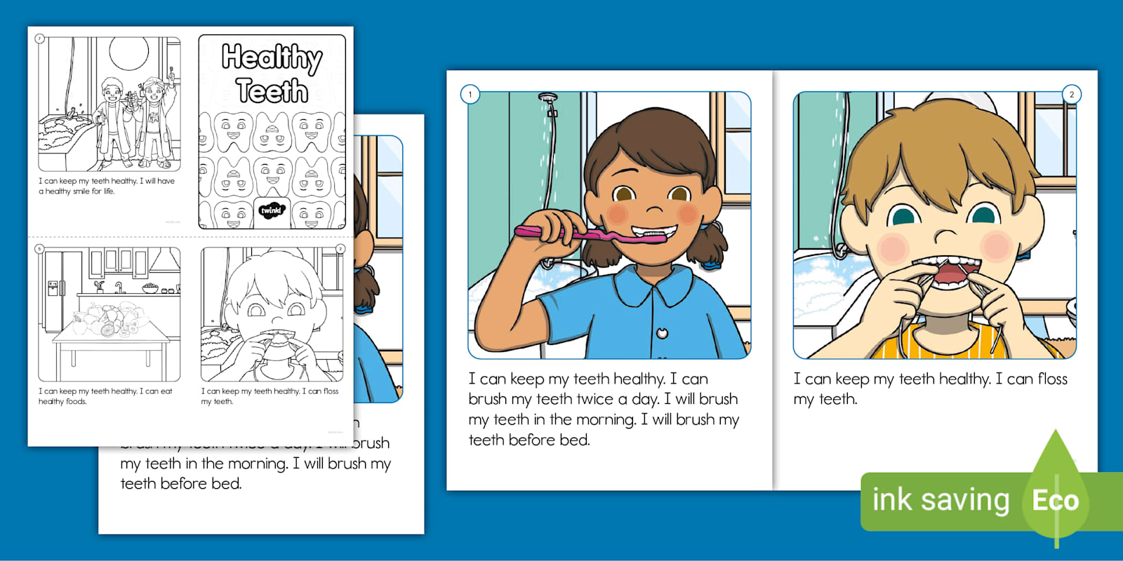 Healthy Teeth Emergent Reader