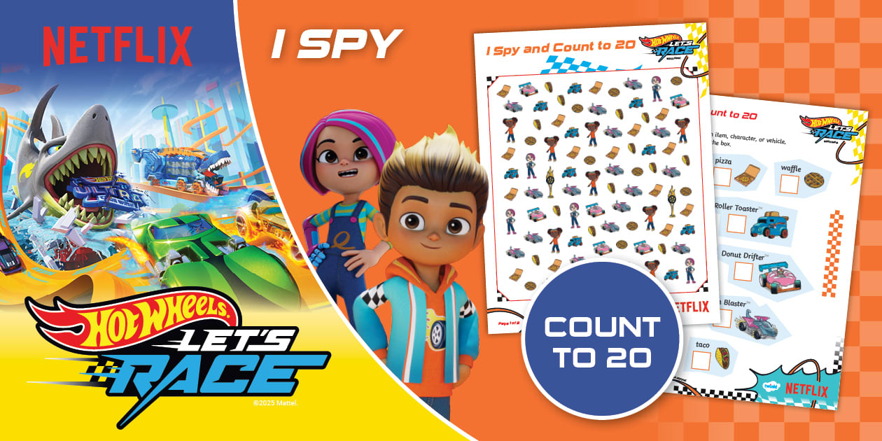 Hot Wheels: Hot Wheels: I Spy and Count to 20 Activity