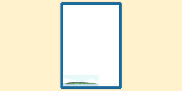 Island Page Border | Page Borders | Twinkl