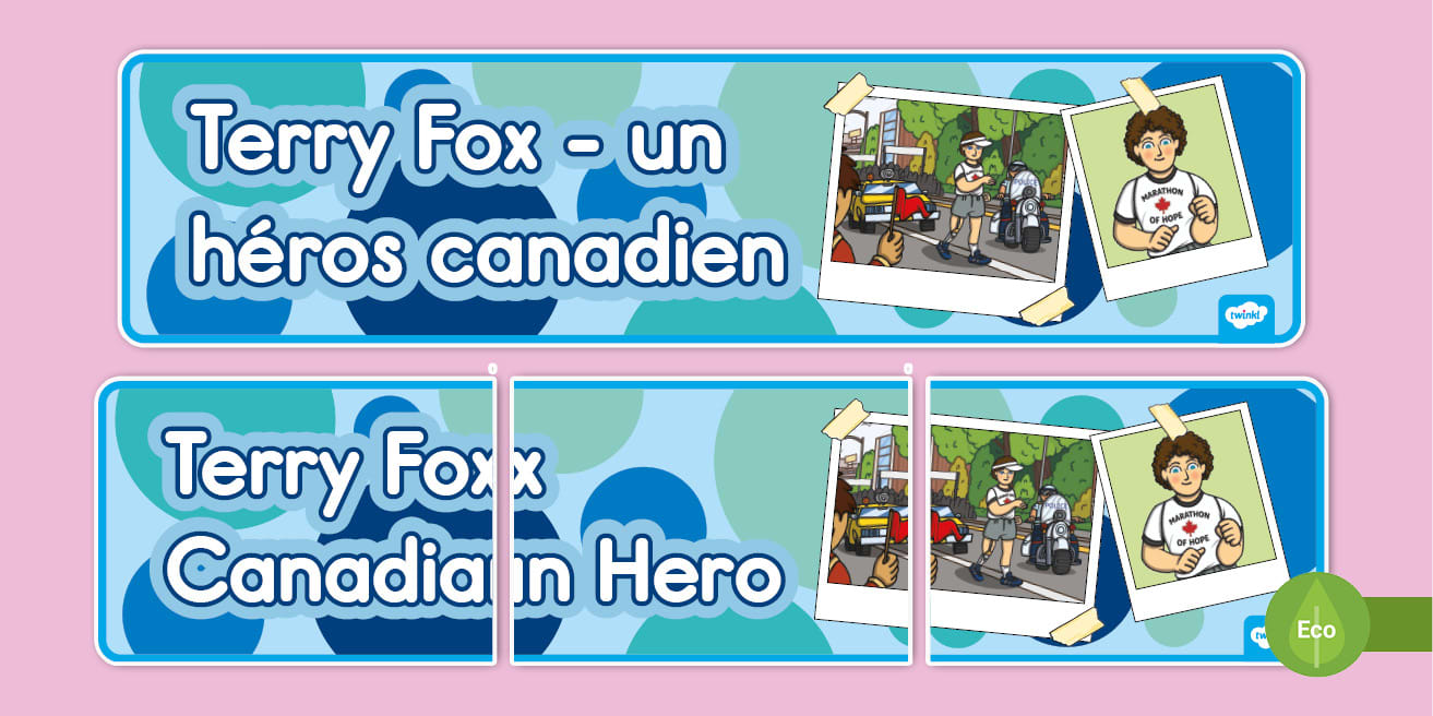 Terry Fox Display Banner - Grades K-3