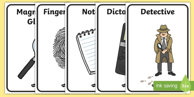 Detective Role Play Posters - detectives, roleplay, display
