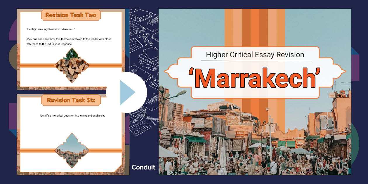 'Marrakech': Higher Critical Essay Revision PowerPoint