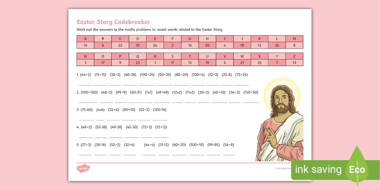 Easter Story Codebreaker - Resources for Lent & Easter