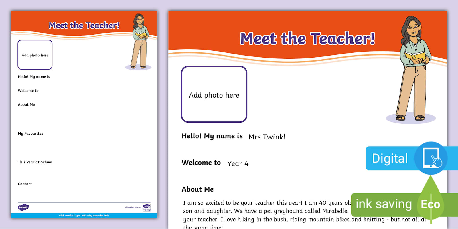 Meet the Teacher Template (Editable)
