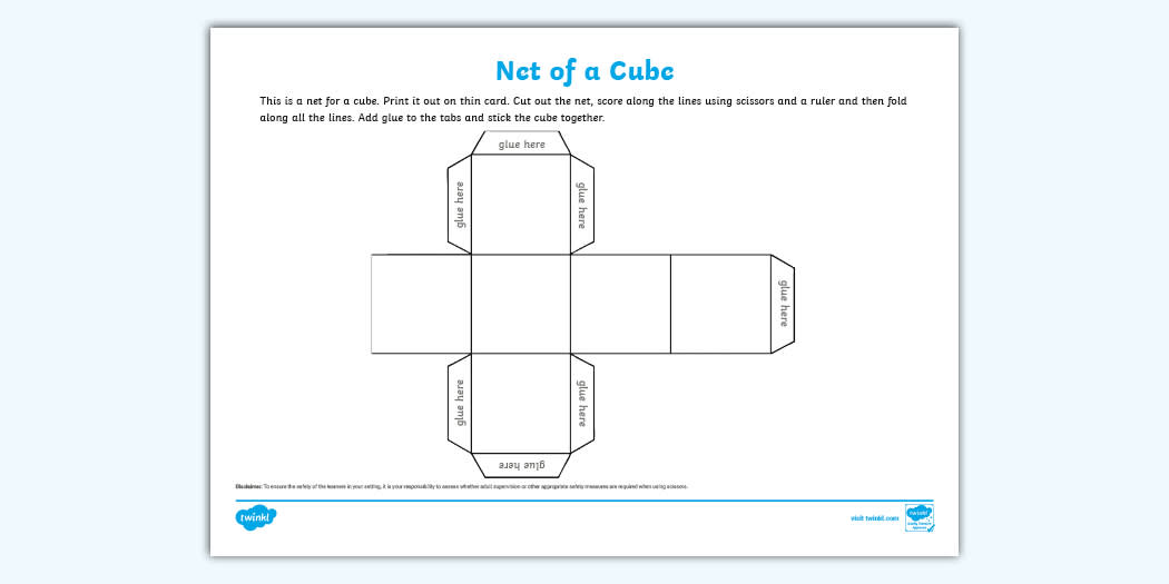 Square Box Template | Primary Resource | Twinkl