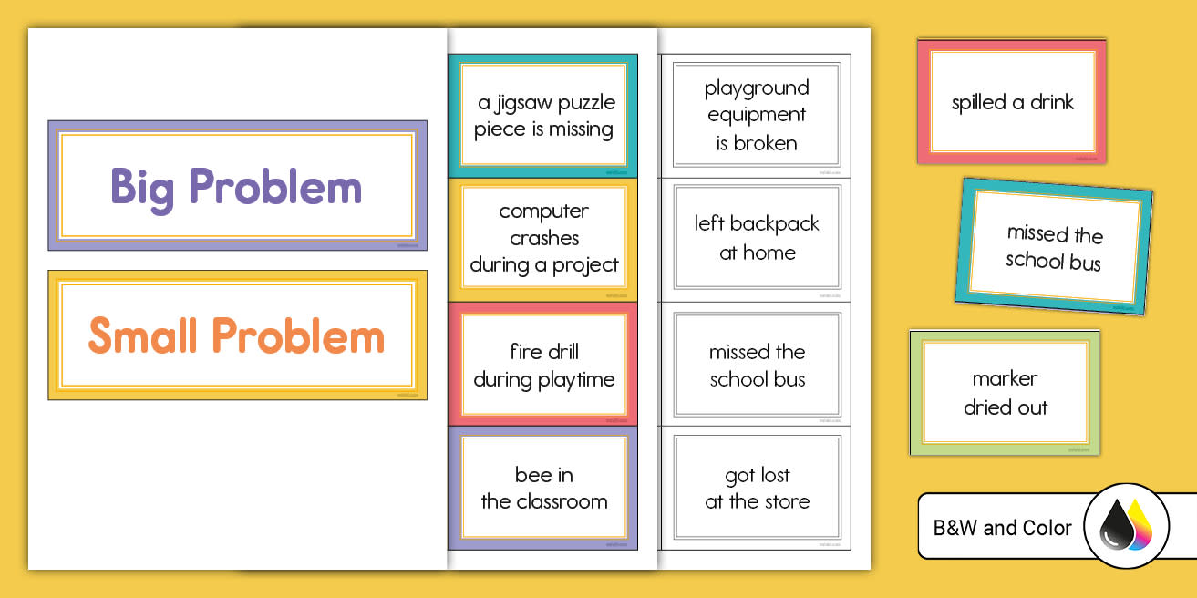 Kindergarten Big vs. Small Problem Sort