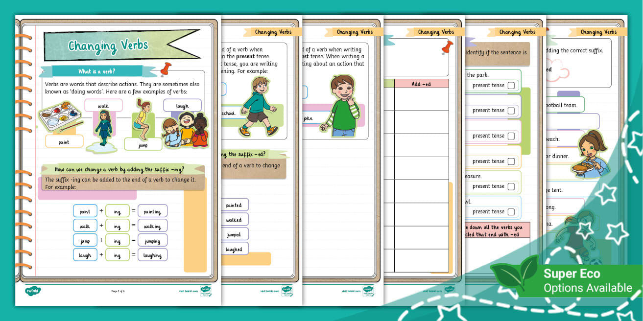Changing Verbs (Ages 5 - 6)