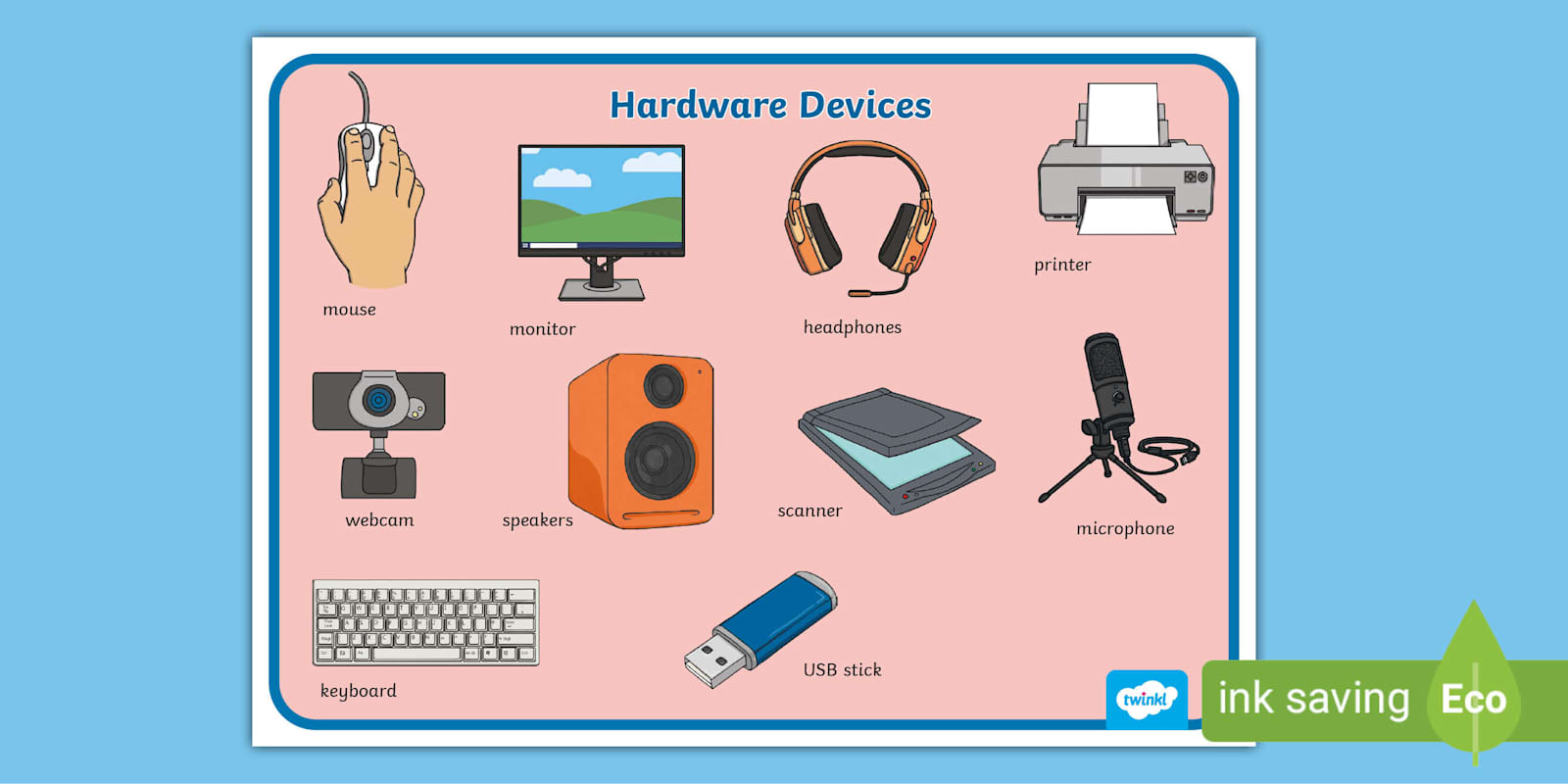 Hardware Devices Display Poster