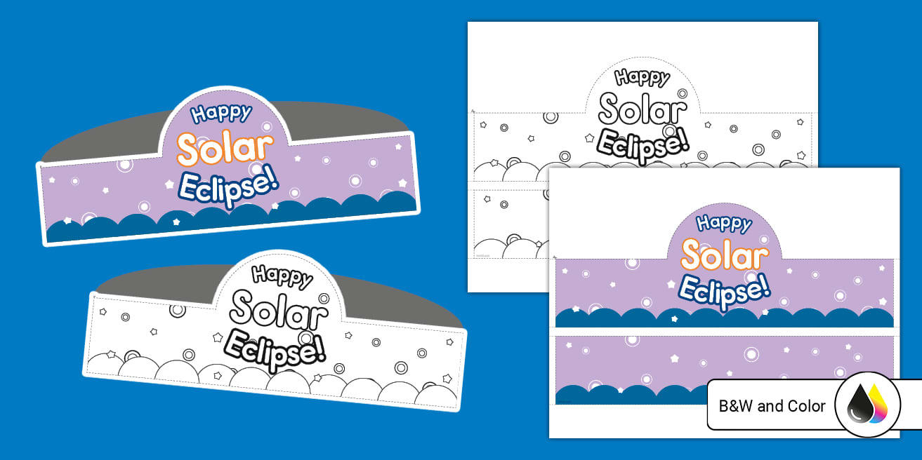 Solar Eclipse Headband Craft | Resource | Twinkl USA